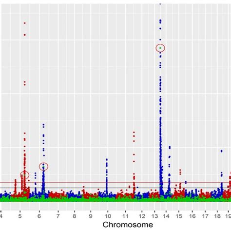Manhattan Plots Of Production Multi Trait Meta Analysis With