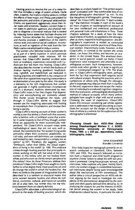 Pdf Choosing Unsafe Sex Aids‐risk Denial Among Disadvantaged Women