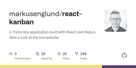 Github Markusenglundreact Kanban A Trello Like Application Built