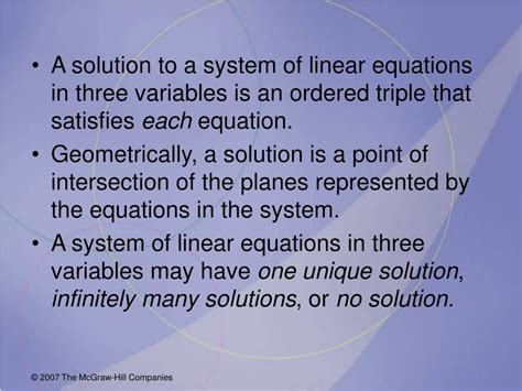 Ppt Chapter 3 Systems Of Linear Equations Powerpoint Presentation