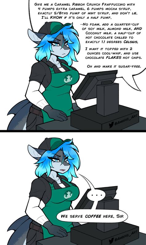 Erika At Starbucks Comic Dub Art By Ambris By Noncomposmentisstuff