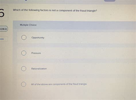 Solved Which Of The Following Factors Is Not A Component Of