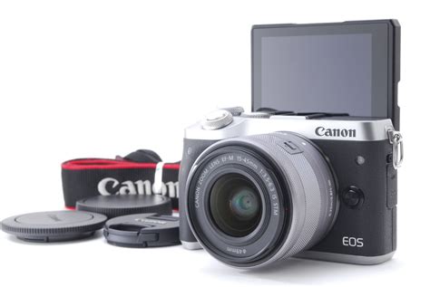 Canon キヤノン Eos M6 シルバー レンズキット 新品sd32gb付き