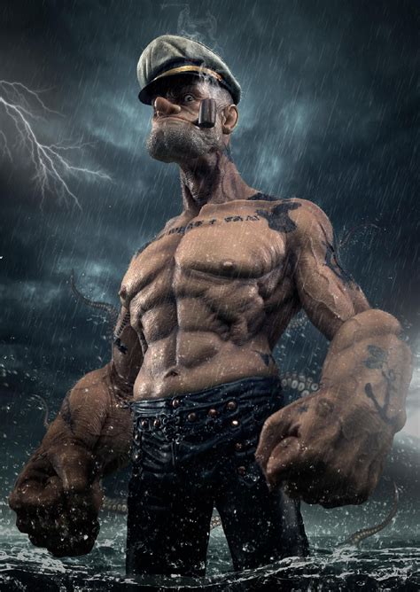 Popeye By Glenn Meling On Youpic Popeye The Sailor Man Superhero Art