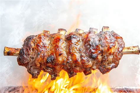 Spitroasted Lamb Over Open Fire A Mouthwatering Culinary Delight With
