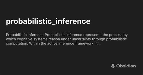 Probabilisticinference Obsidian Publish