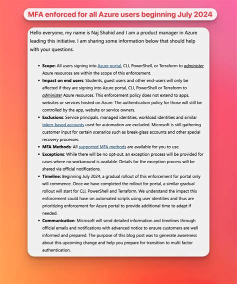 ryen m on linkedin headsup mfa azure securebydefault