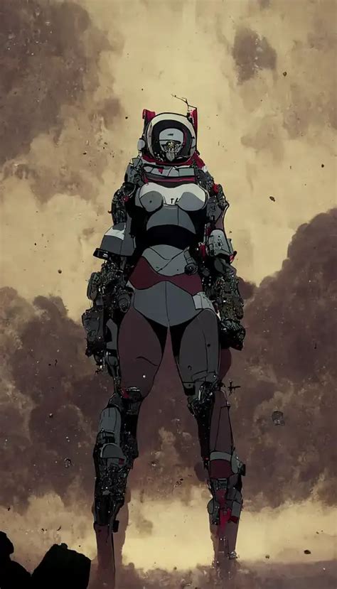 beautiful haunting warrior wom【midjourney中国】