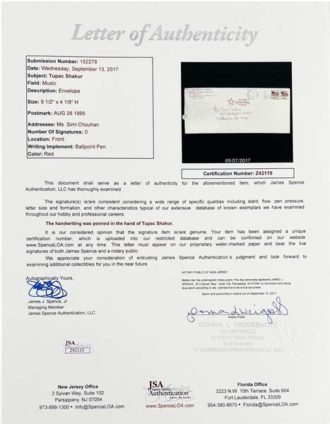 Lot Detail Tupac Shakur Handwritten 2 Page Letter With Incredible