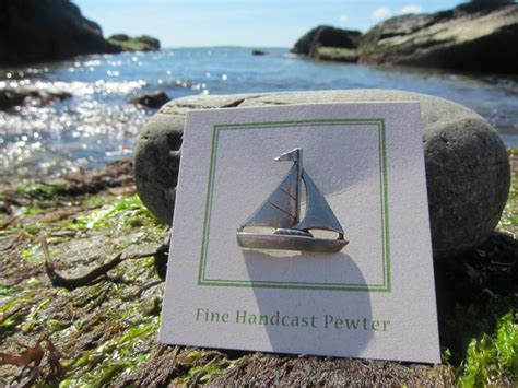 Sailboat Lapel Pin Cc141 Sailing Yachting Yacht Sail Etsy