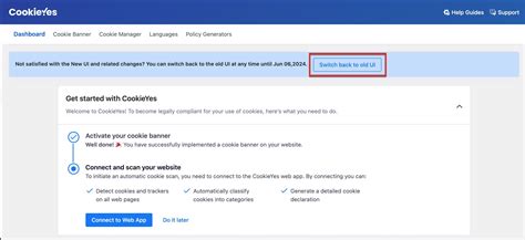 UI Migration From Legacy Version CookieYes Plugin