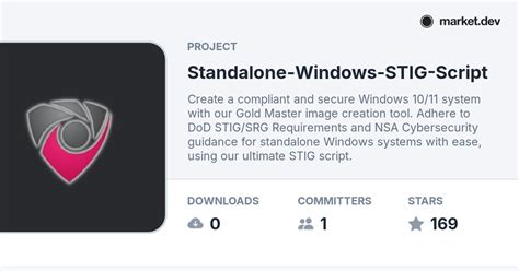 Standalone Windows Stig Script Ecosystem Directory Marketdev