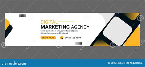 Linkedin Cover Photo Background Banner Design Vector Illustration