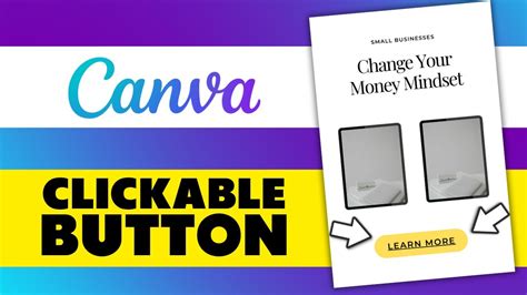 How To Make A Clickable Button In Canva Youtube