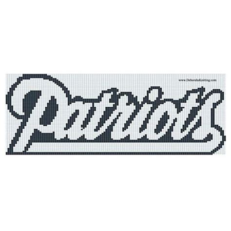 Ravelry New England Patriots Script Logo Pattern By Deborah V Gardner