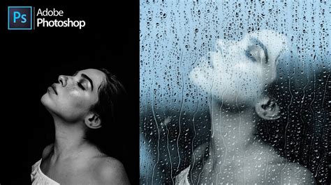 Create Realistic Wet Glass Effect In Photoshop Photoshop Tutorial