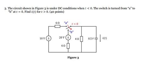 Solved The Circuit Shown In Figure 3 Is Under Dc Conditions