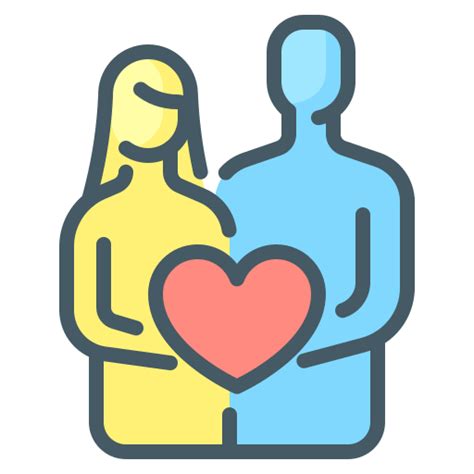 Heterosexual Generic Color Lineal Color Icon