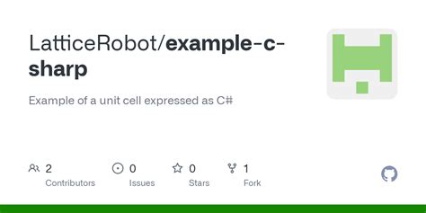 Github Latticerobot Example C Sharp Example Of A Unit Cell Expressed As C