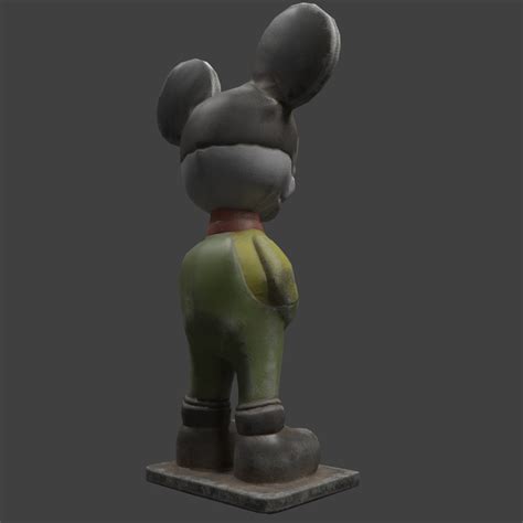 3d Soviet Mouse Statue Polys Model Turbosquid 1417248