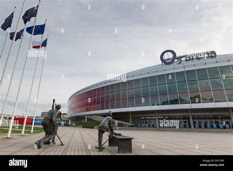 Statues And Sculptures At O2 Arena Prague Vysocany Czech Republic