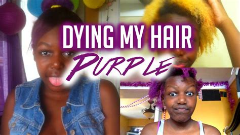 Dying My Hair Purple Youtube
