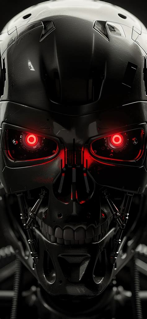 Terminator Wallpaper 4k Dark Background 5k Ai Art
