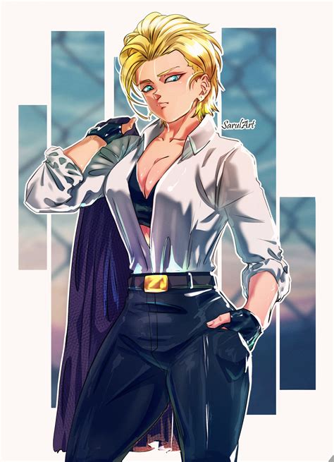 Android Dragon Ball And More Drawn By Sarulart Danbooru