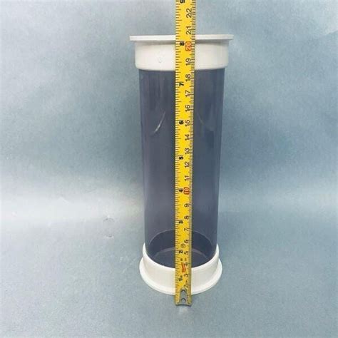 Acrylic Chromatography Bubble Trap 3 In X 8 In With Sanitary Fitting