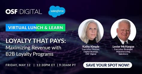 Osf Digital On Linkedin Osf Virtual Lunch And Learn Loyalty That Pays Maximizing Revenue With…