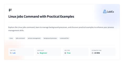Linux Jobs Command With Practical Examples Labex