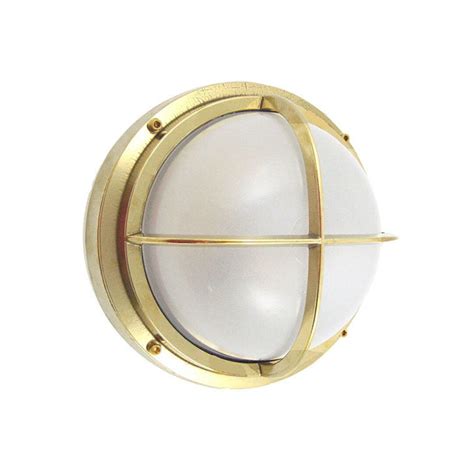Nautical Bulkhead Light Solid Brass Indooroutdoor Ul Listed Etsy