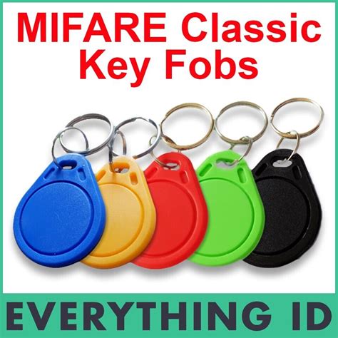 MIFARE CLASSIC 1K S50 13 56MHz KEY TAG FOB ISO14443A CHIP CARD FOBS