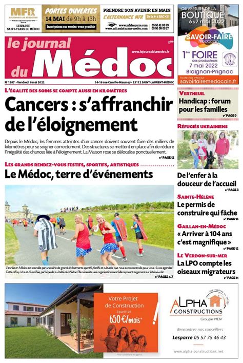 Le Journal du Médoc N du mai à télécharger sur iPad
