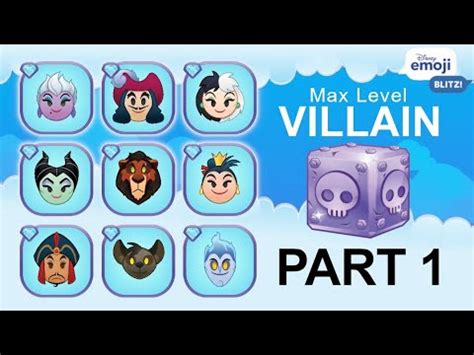 Disney Emoji Blitz Villain Emojis Part 1 Max Level Youtube