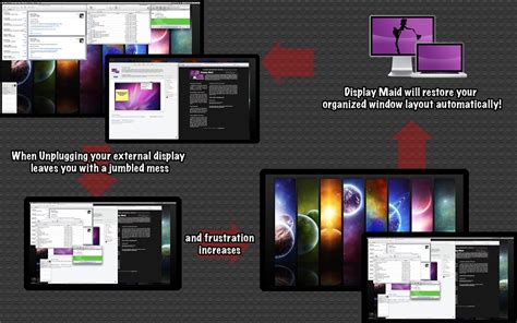 Conserva la configuración de las aplicaciones en pantallas externas con Display Maid