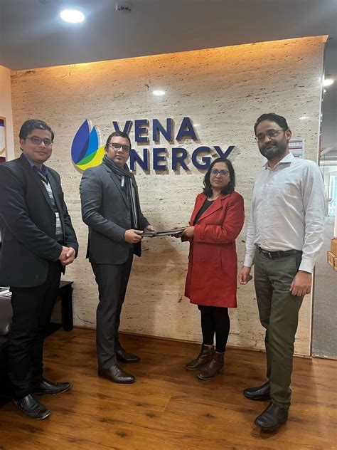 Nimish Jain On Linkedin Happy And Delighted To Sign Our First Agreement With Vena Energy For