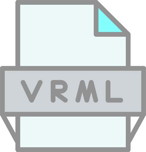 Vrml File Format Icon Vector Art At Vecteezy