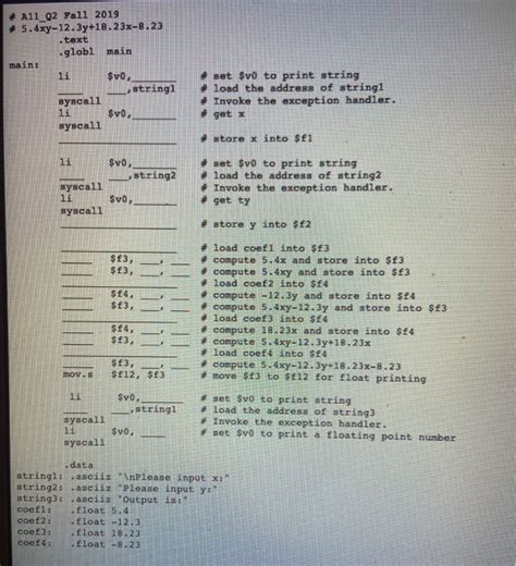 solved 2 30 points complete a11 q2 asm program that