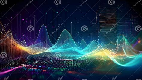 Technology Network Digital Data Flow Artificial Intelligence Data Analytics Processing Abstract