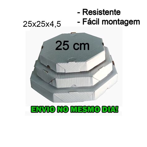 Caixa De Pizza Caixa Para Pizza Caixa Para Salgados Oitavada 25 Cm P