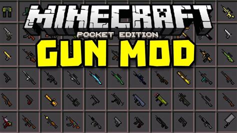 Best Gun Mod For Minecraft PE MCPE Archak Gaming