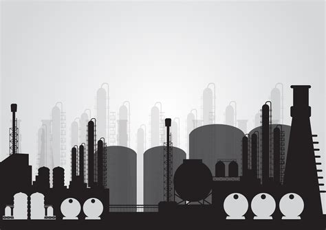Usine De Produits Chimiques Industriels Intelligents Illustration
