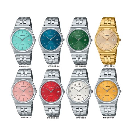 [watchwagon] Casio Mtp B145d Retro Color Analog Quartz Unisex Watch Case Size 35mm Mtp B145d 2a1
