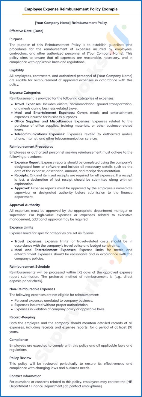 Ultimate Guide To Reimbursement Policy Superworks