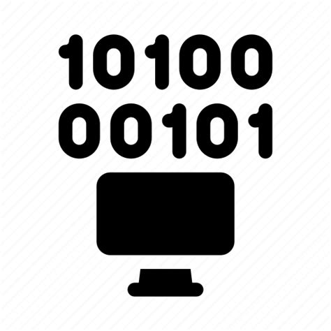 Computer Storage Digital Data Technology Code Binary Icon
