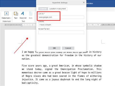 How To Insert A Link In Word