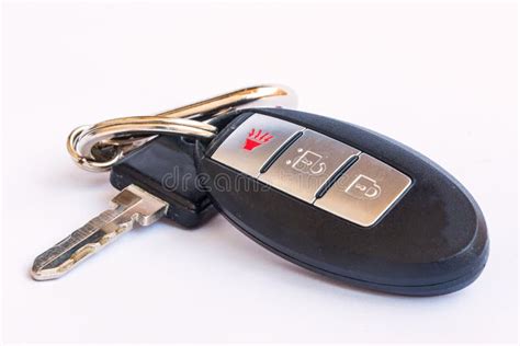 Remote Control Car Key On Isolated White Background Stock Image Image