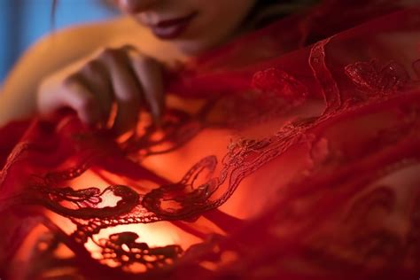 Premium AI Image Red Abstract Background