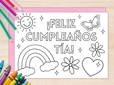 Tarjetas De Cumpleaños Para Colorear Para Mamá